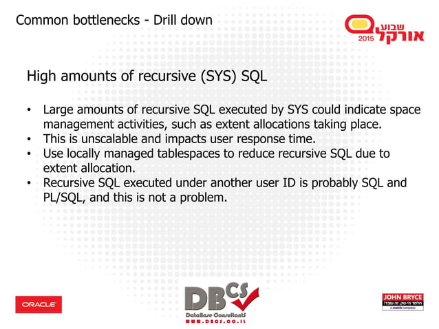 Exploring Oracle Database Performance Tuning Best Practices For Dbas And Developers Ppt