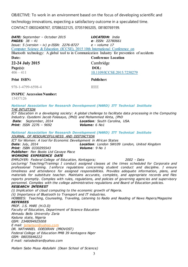 Jacob Oyedemi CV (1) | PDF