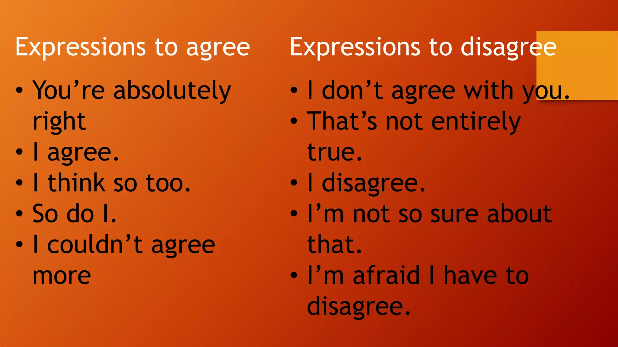 Agreeing and Disagreeing | PPTX