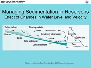 What is needed to manage sediment in a reservoir and can it be done on ...
