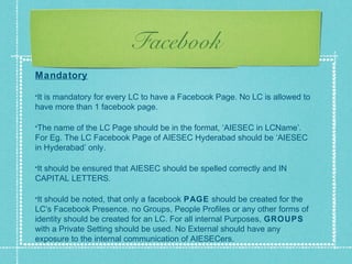 AIESEC India Social Media | PPT