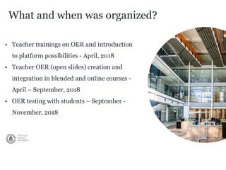 Integration of OER into formal university studies. VMU teacher ...