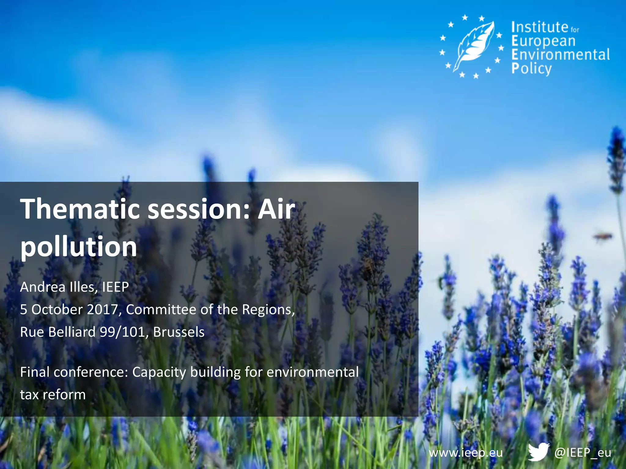 Thematic session: Air Pollution | PPT