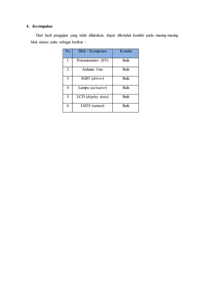 Sistem Kendali Suhu Ruangan Dengan Pid Berbasis Arduino Menggunakan Sensor Suhu Elektronika