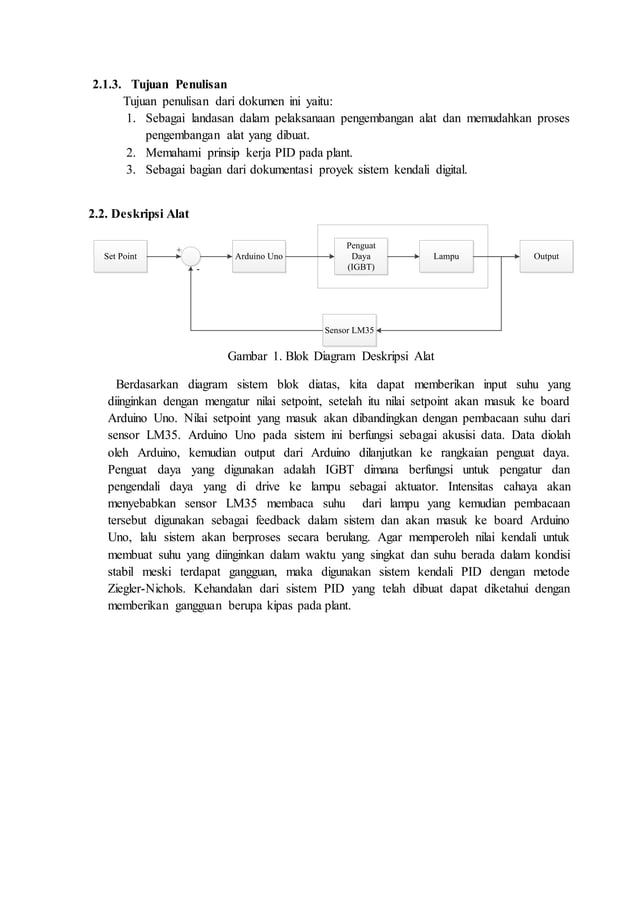 Sistem Kendali Suhu Ruangan dengan PID Berbasis Arduino Menggunakan ...