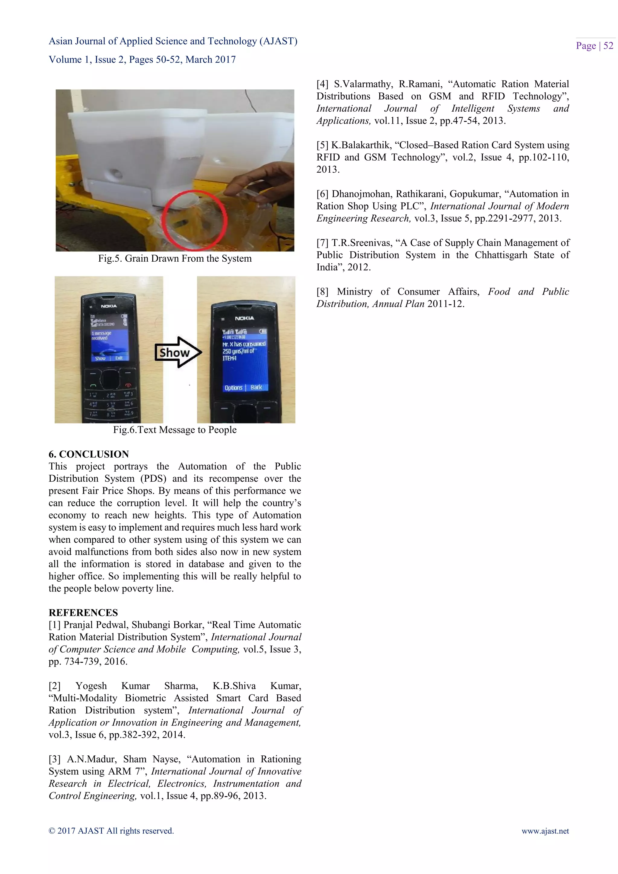 Ration Material Distribution and Stock Information Interchange using Finger Print | PDF