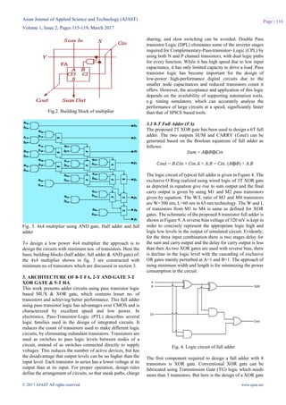 Design of Power Efficient 4x4 Multiplier Based On Various Power Optimizing Techniques | PDF