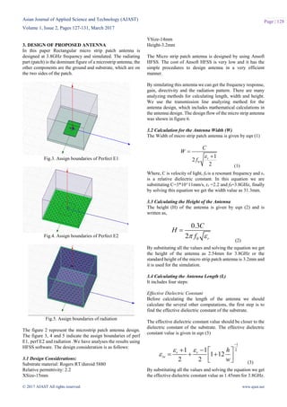 Gain and Directivity Enhancement of Rectangular Microstrip Patch Antenna using HFSS | PDF