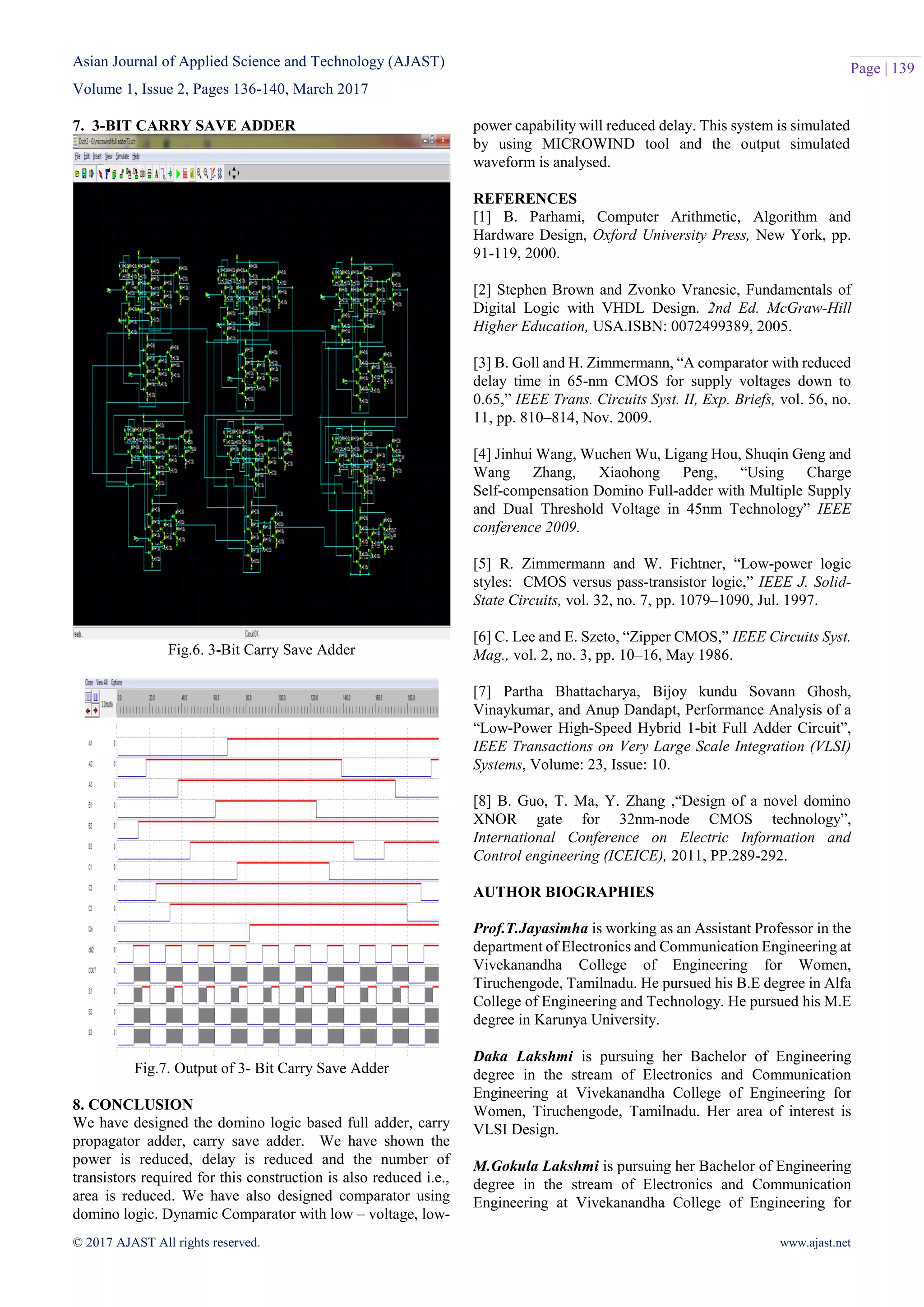 Implementation of High Performance Carry Save Adder Using Domino Logic ...