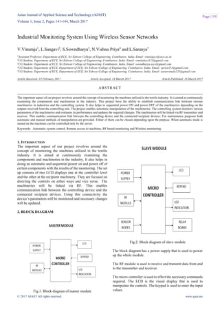 Industrial Monitoring System Using Wireless Sensor Networks | PDF | Computer Peripherals | Computing