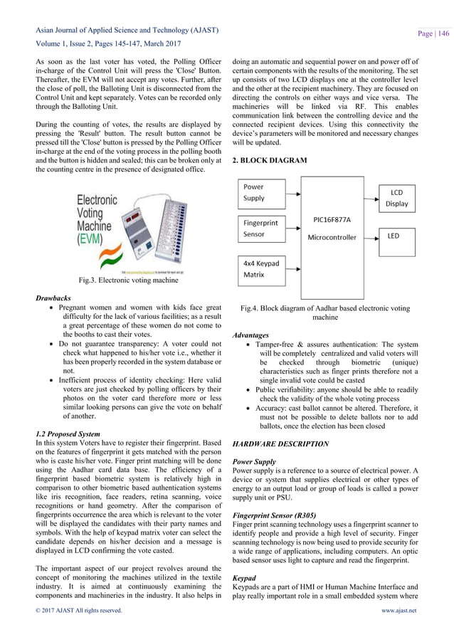 Aadhar Based Electronic Voting Machine | PDF