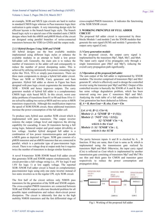 Design and Analysis of Low Power High Speed Hybrid logic 8-T Full Adder Circuit | PDF