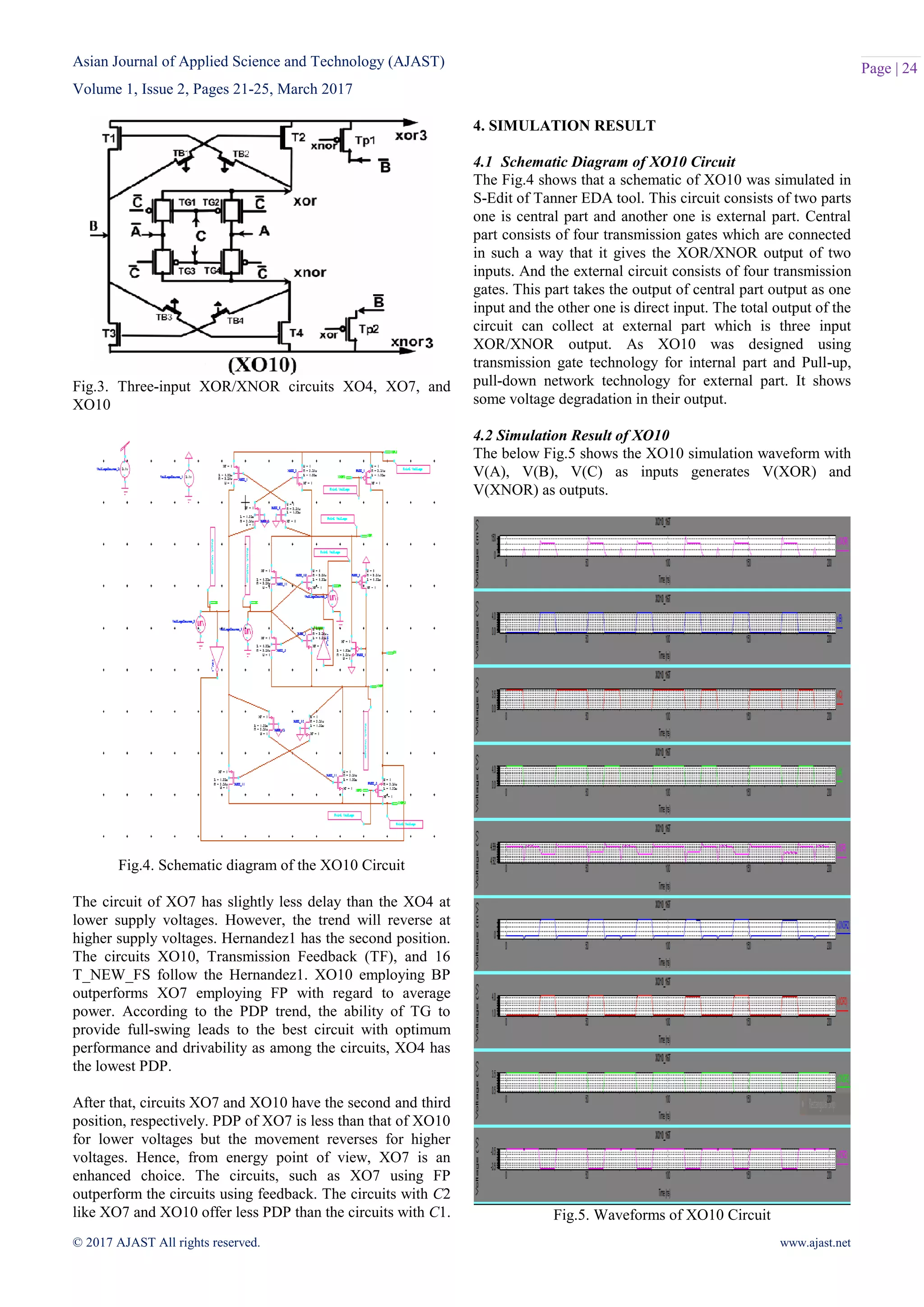 Design Of Three Input Xorxnor Using Systematic Cell Design Methodology Pdf