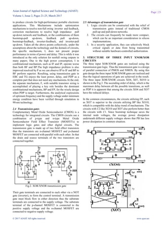 Design of Three-Input XOR/XNOR using Systematic Cell Design Methodology | PDF