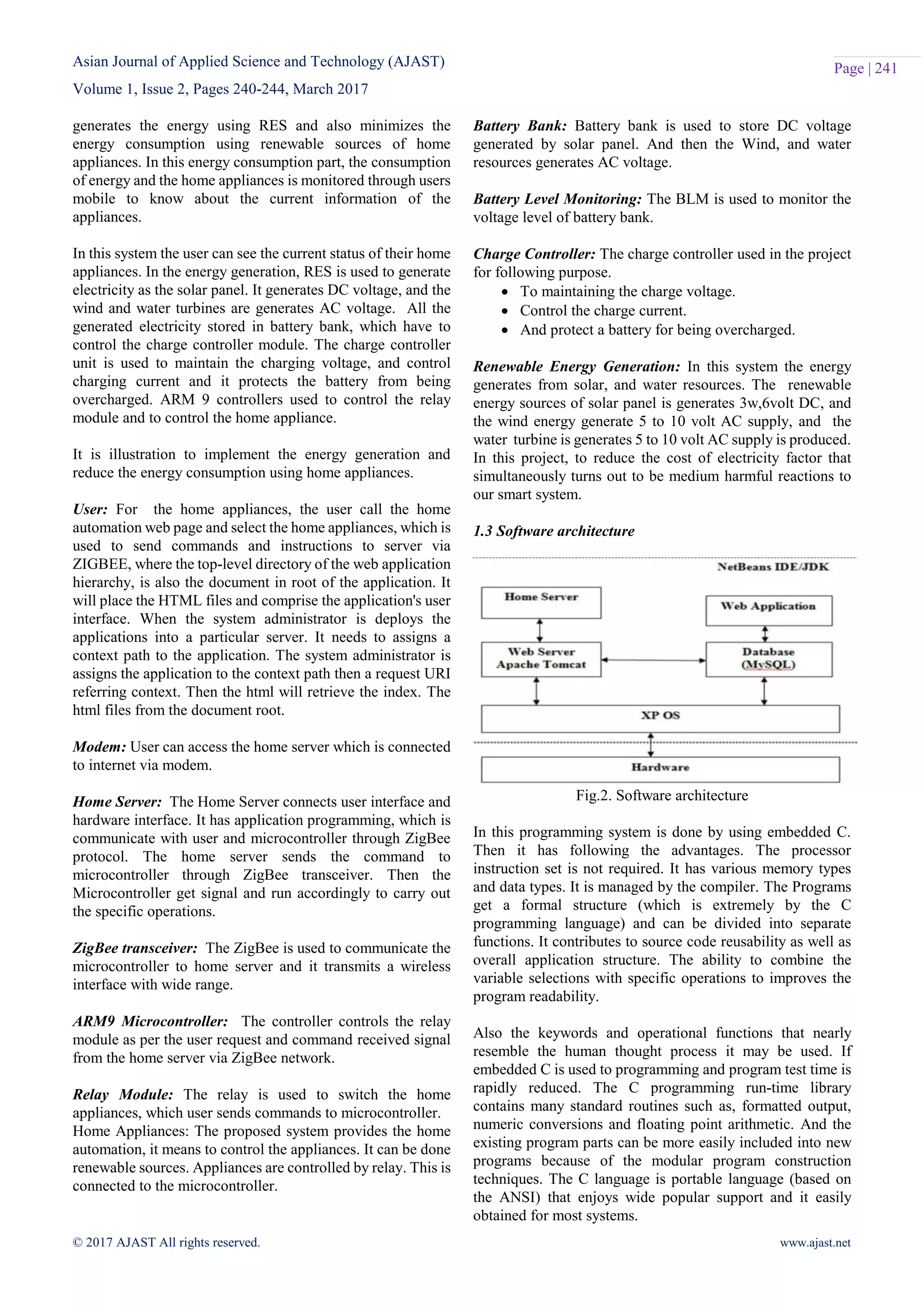 Smart Home Energy Management System Including Renewable Energy Based on Zigbee and ARM9 ...
