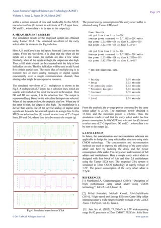 Design of Low Power Energy Efficient Carry Select Adder Using CMOS Technology | PDF