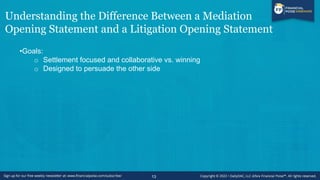 Conducting the Mediation | PPT