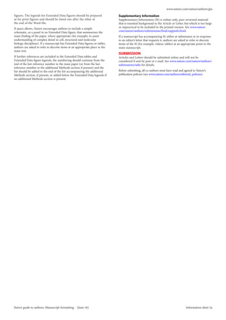 Nature's manuscript formating | PDF | Publishing Industry | Industries