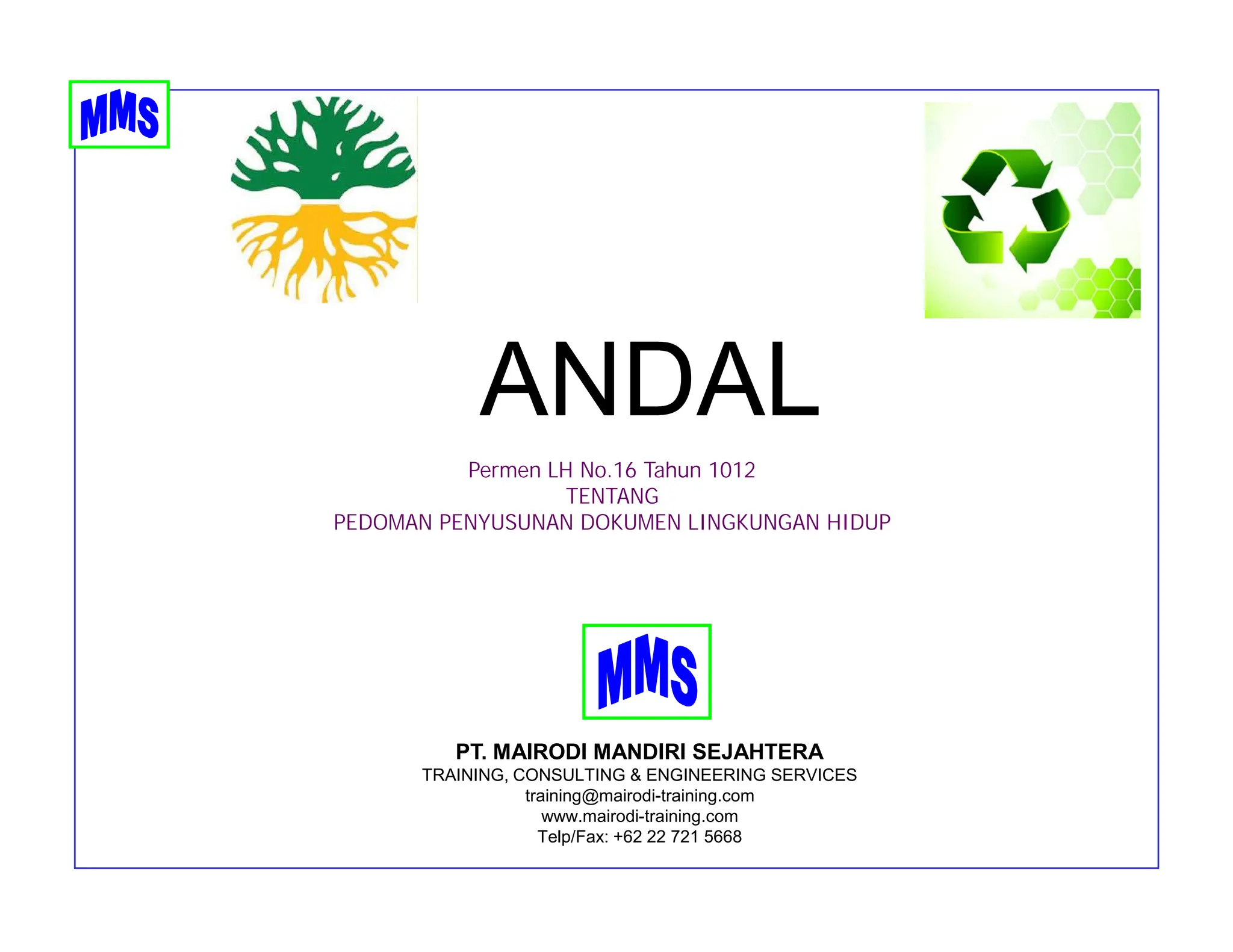2_AMDAL and ANDAL Procedures and criterias | PDF