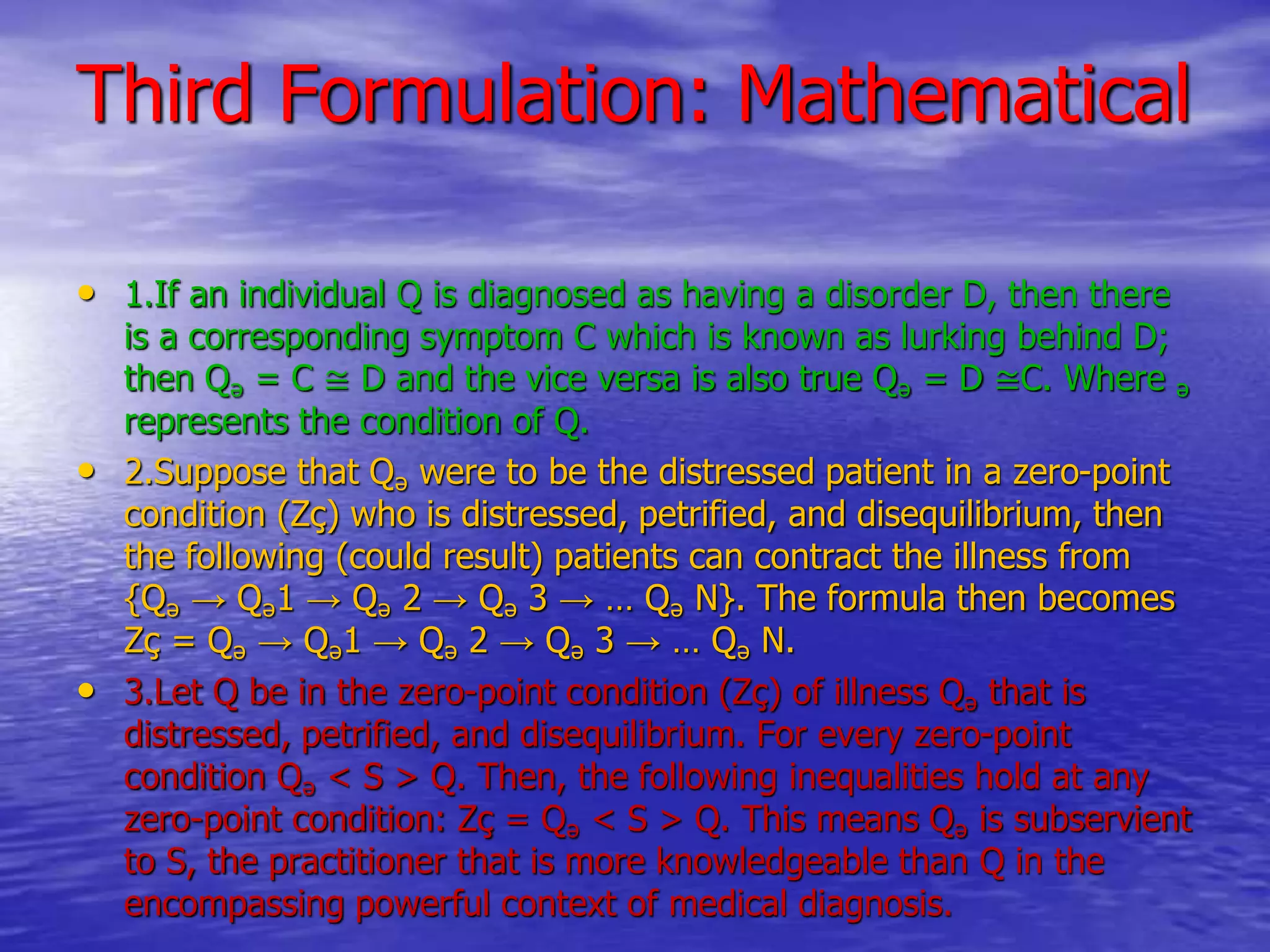 Three Fundamental Theorems in Medicine | PPT