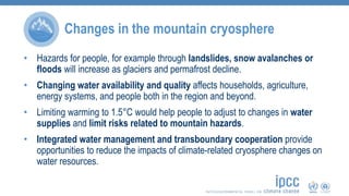 The Ocean and Cryosphere in a Changing Climate | PPT