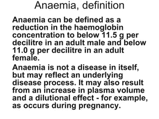 2 Anaemia blood diseases for medical laboratory.ppt