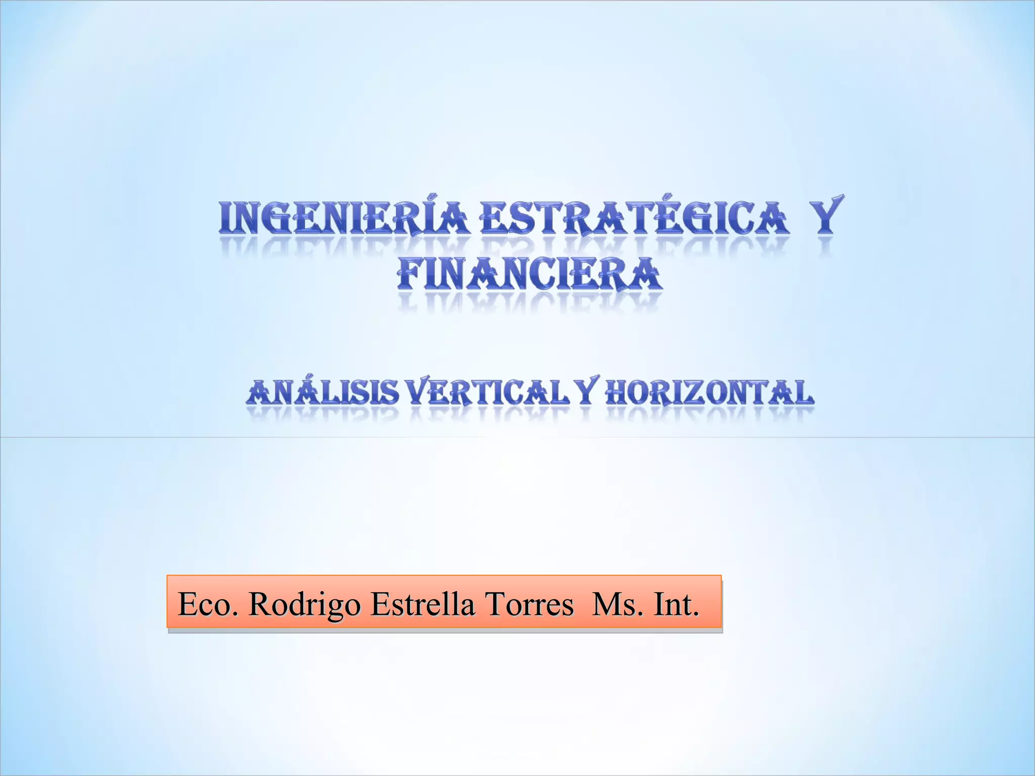 2 analisis vertical y horizontal | PPT