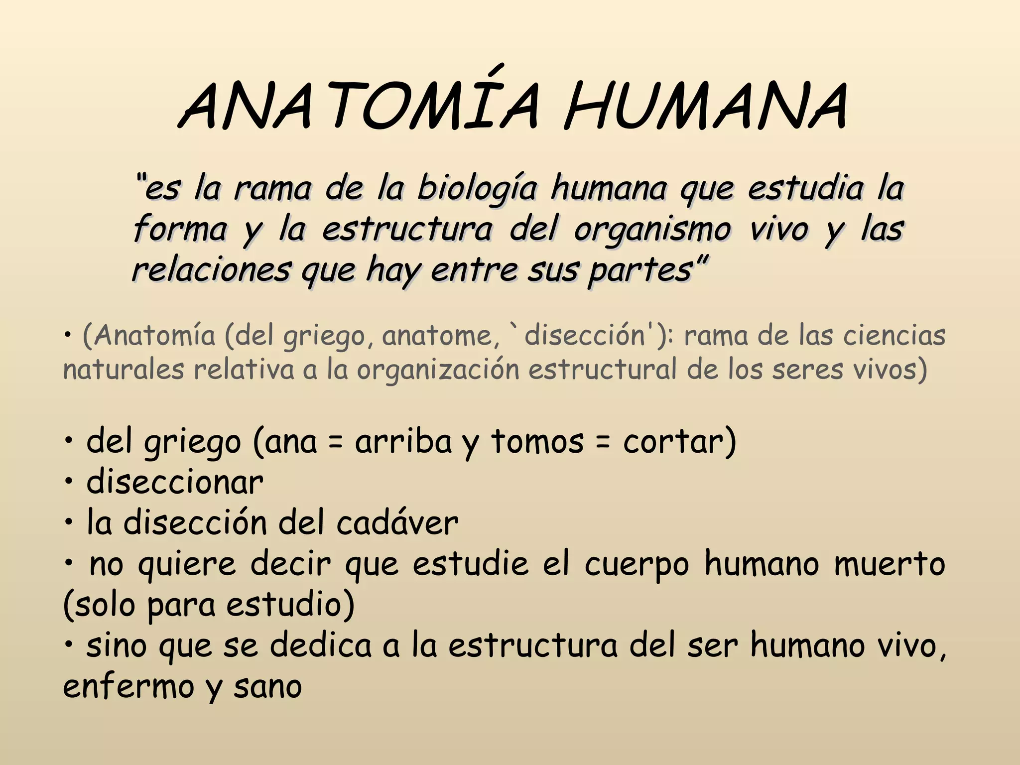 2° anatomia generalidades | PPT