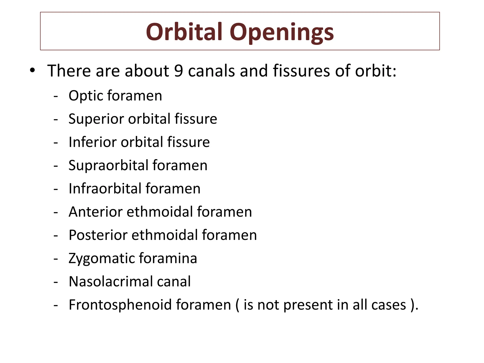 Anatomy of orbit and its clinical applications. | PPTX