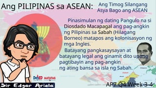 Values Education 7 Lesson 2 Ang Pilipinas sa ASEAN.pptx