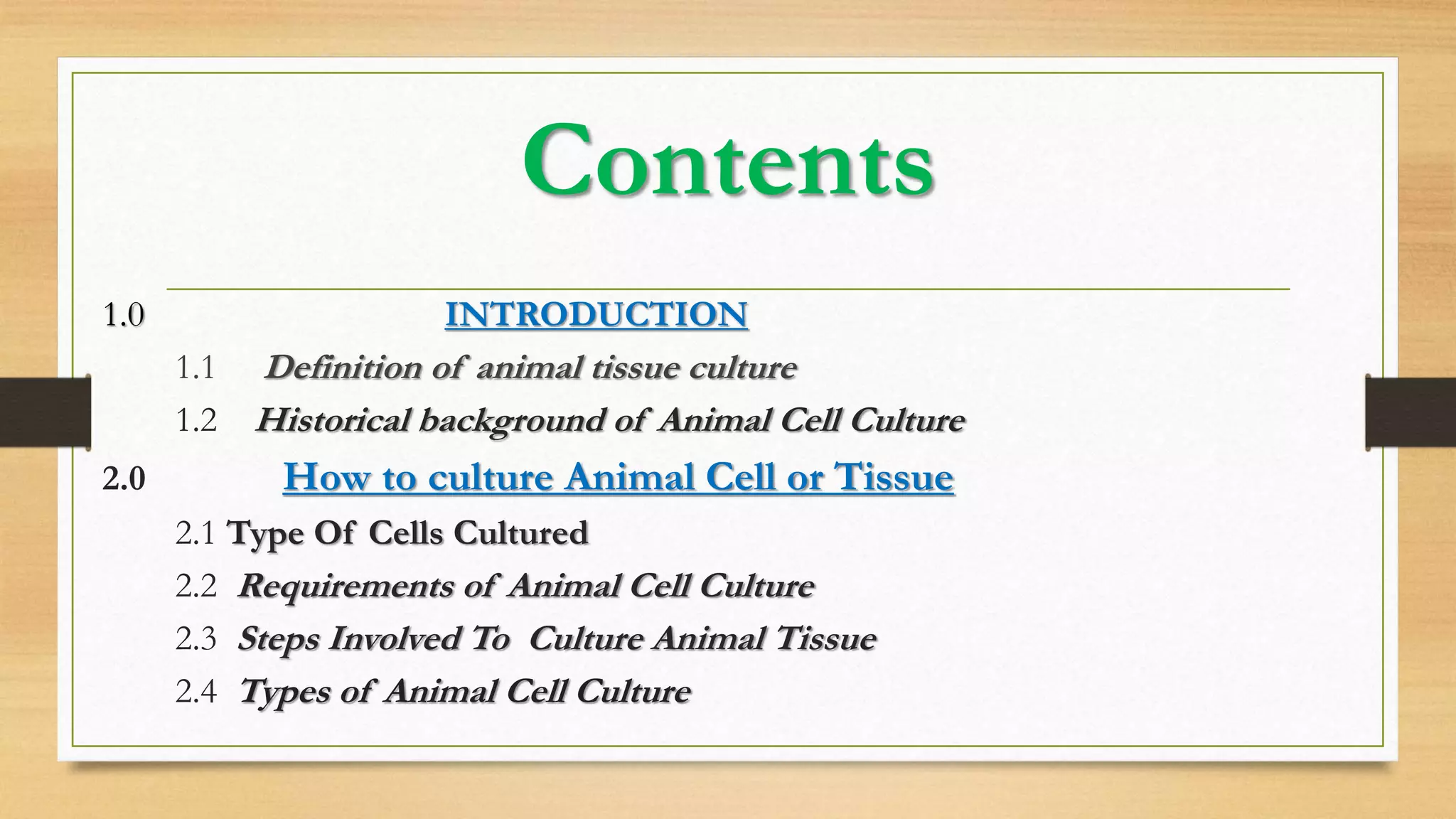 Animal tissue culture-BIOTECH -Copperbelt University,kitwe-Zambia | PPTX