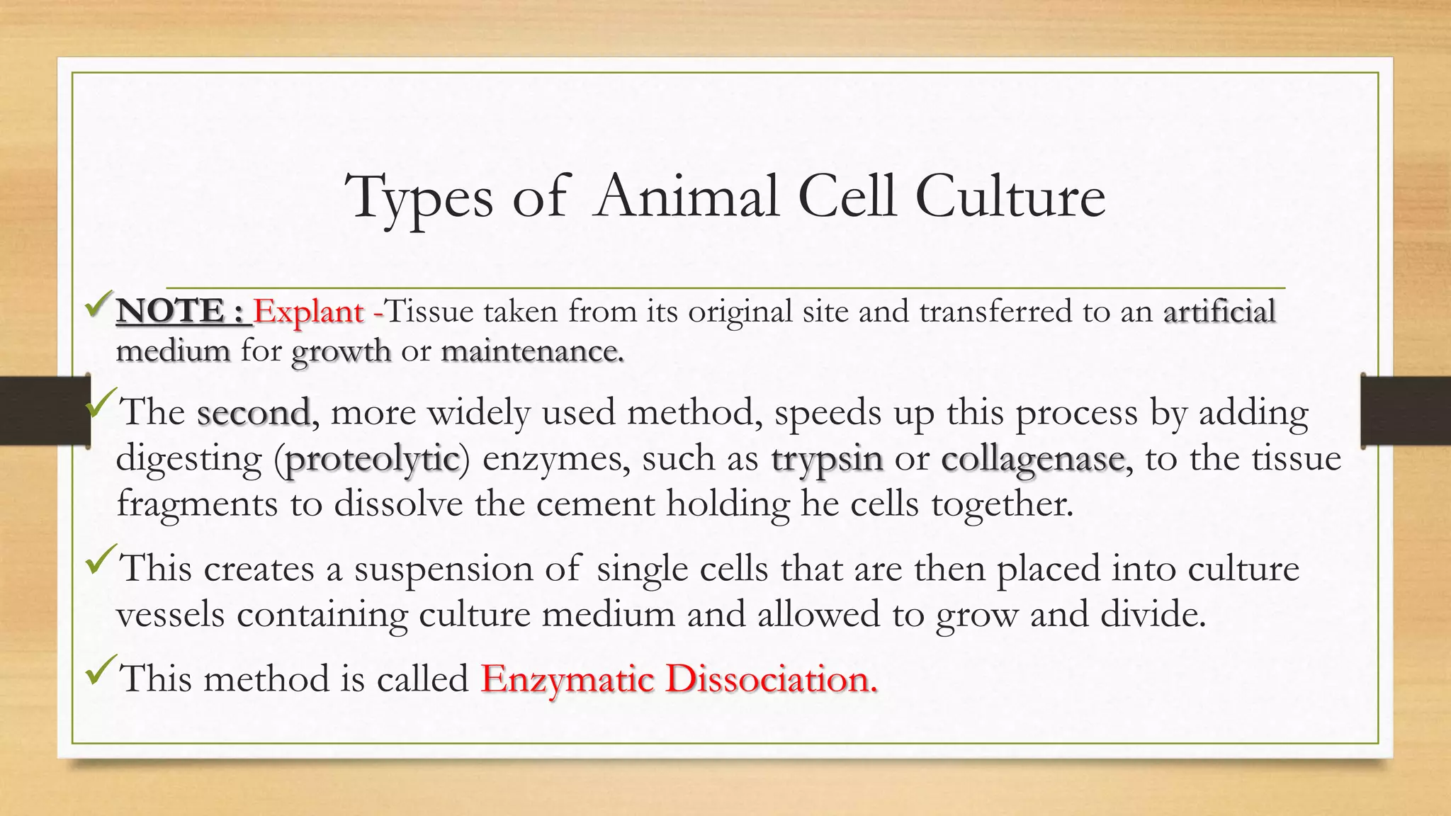 Animal tissue culture-BIOTECH -Copperbelt University,kitwe-Zambia | PPTX