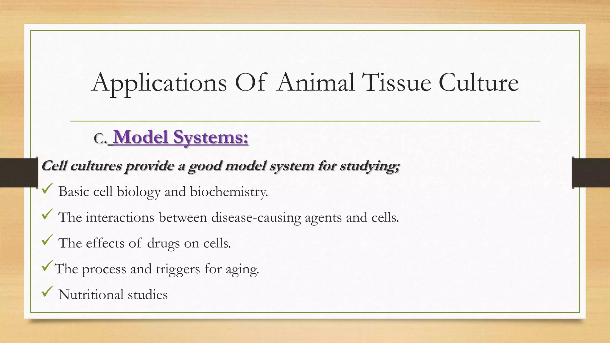 Animal tissue culture-BIOTECH -Copperbelt University,kitwe-Zambia | PPTX