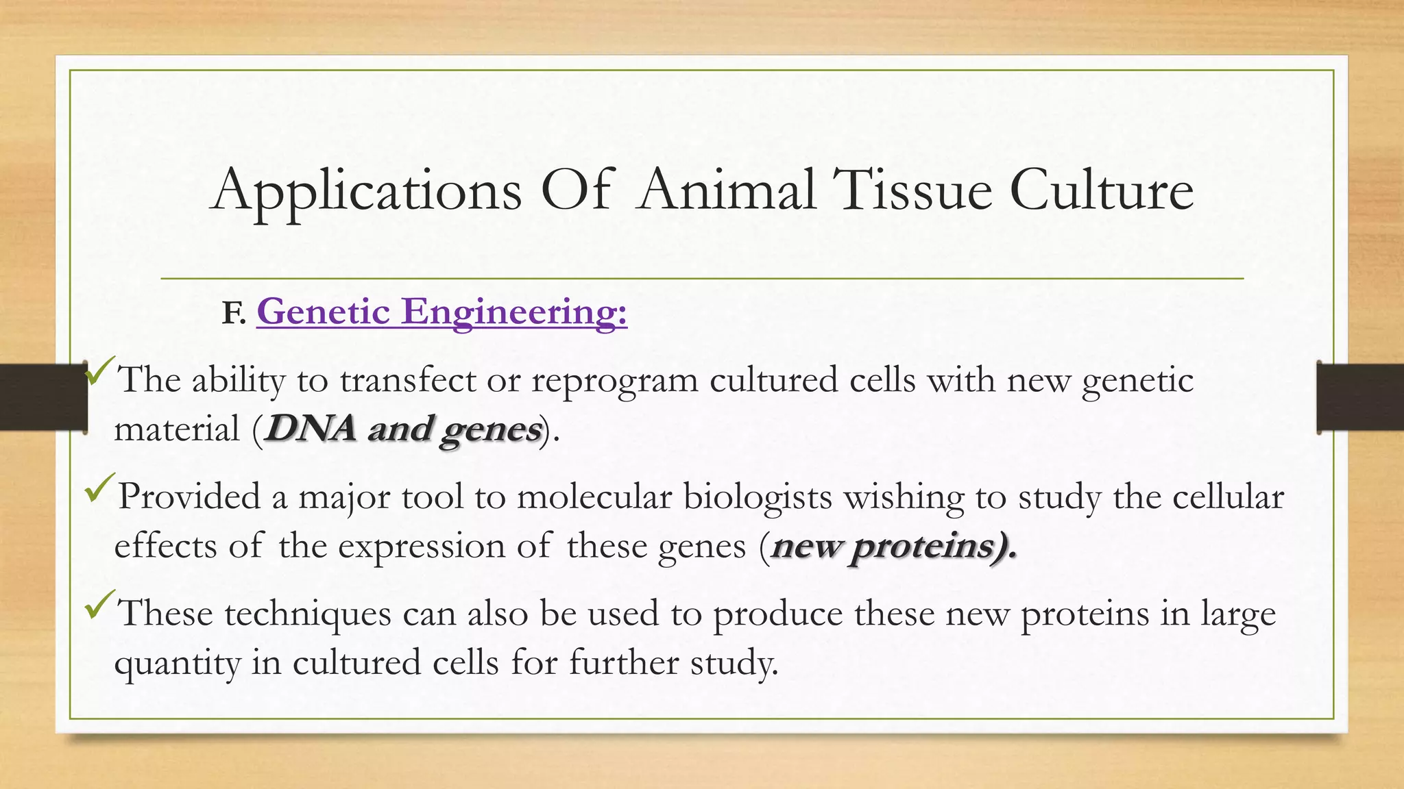 Animal tissue culture-BIOTECH -Copperbelt University,kitwe-Zambia | PPTX