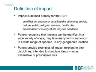 An overview of the REF | PPTX
