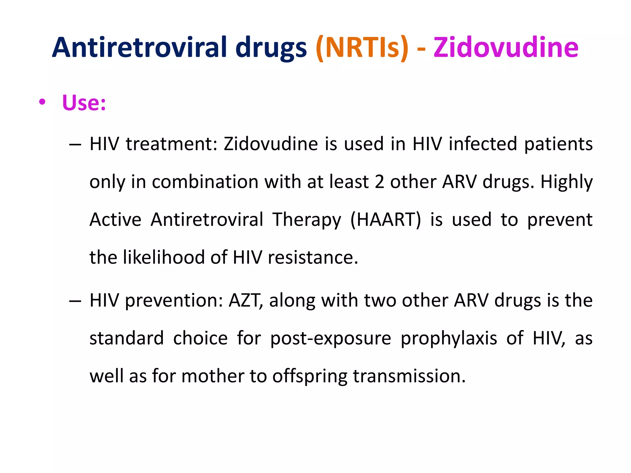 Antiretroviral drugs | PPTX