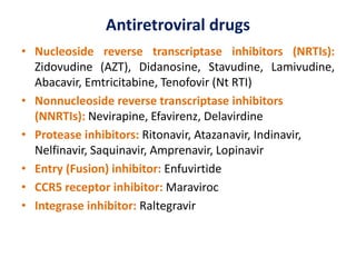Antiretroviral drugs | PPTX