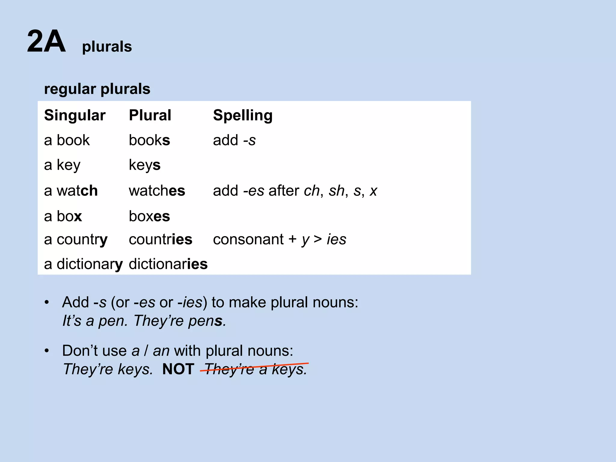 2A Plurals | PPSX