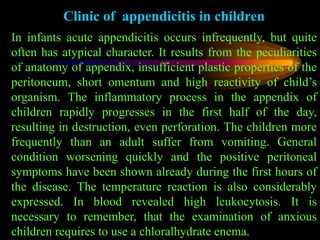 Appendicitis - disease, etiology, treatment | PPT