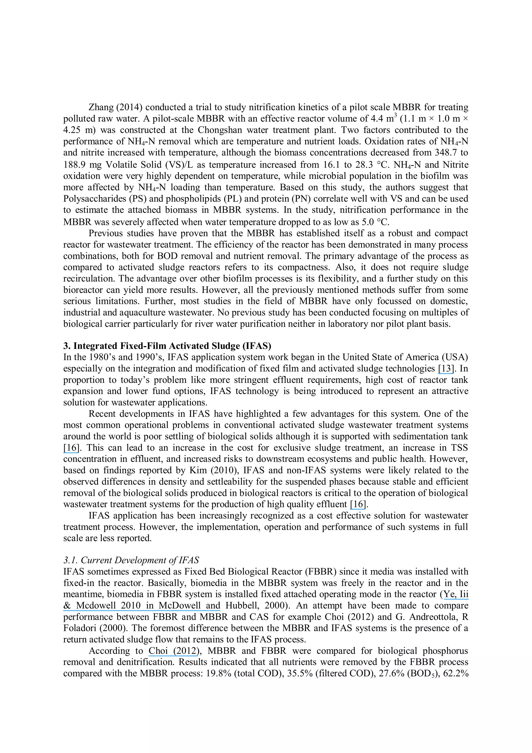 2 application of moving bed biofilm reactor (mbbr) and integrated fixed ...
