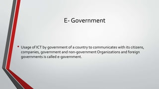 Applications of ICT | PPTX