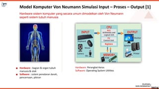 model komputer Von Neumann Simulasi Input – Proses – Output | PPTX