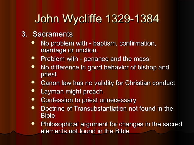 pre reformation | PPT