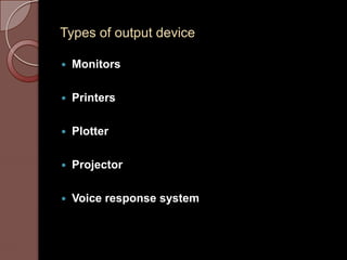 Presentation on output device | PPT