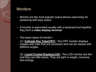 Presentation on output device | PPT