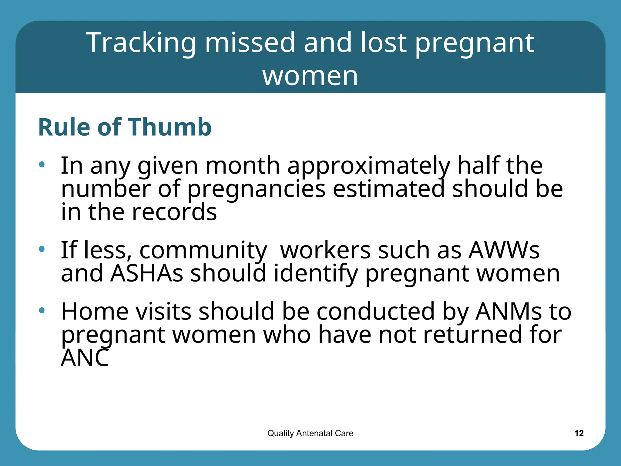 2a_Quality-Antenatal-Care for pregnant mothers.ppt