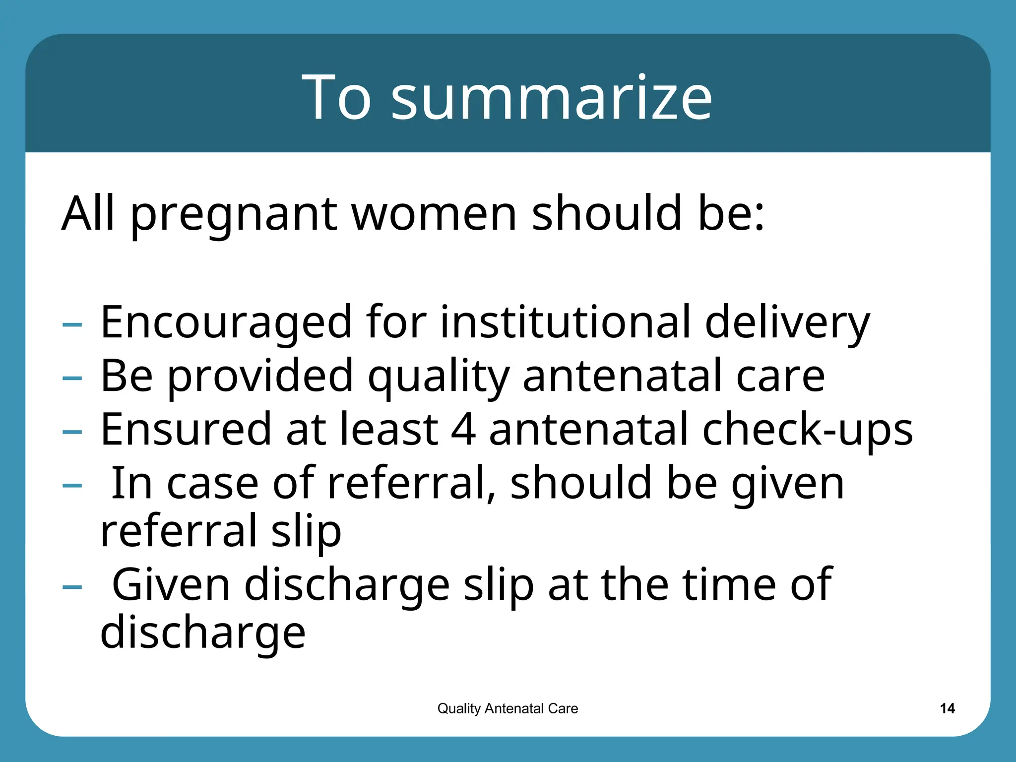 2a_Quality-Antenatal-Care for pregnant mothers.ppt