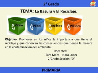 2º GRADO. CIENCIAS NATURALES Y SALUD. EL RECICLAJE. EP | PDF