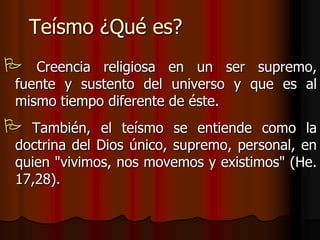 2 arg. teísta existencia de dios | PDF