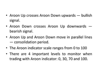 Aroon Indicator -how to use Aroon Indicator | PPTX